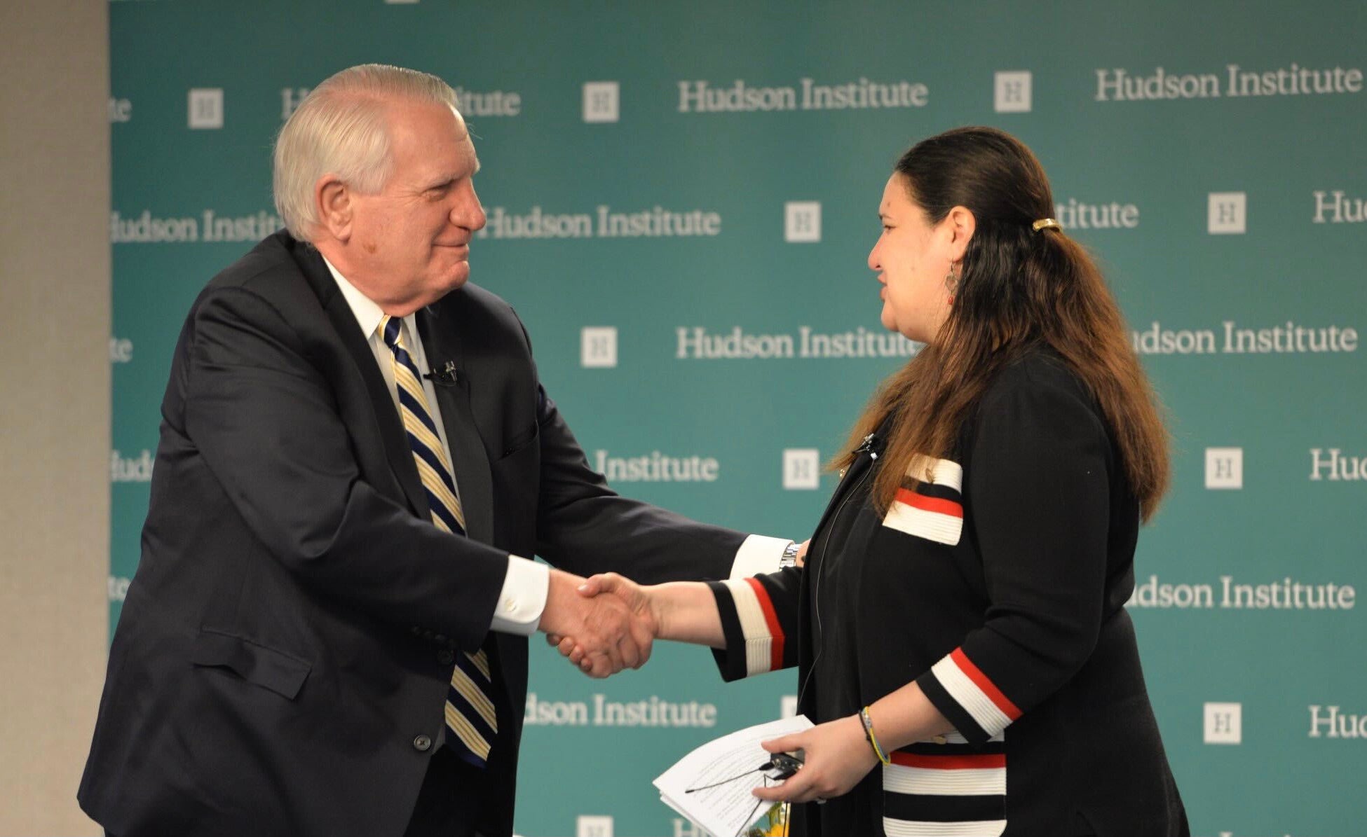 Ukrainian Ambassador to the US Oksana Markarova gave a keynote address ...