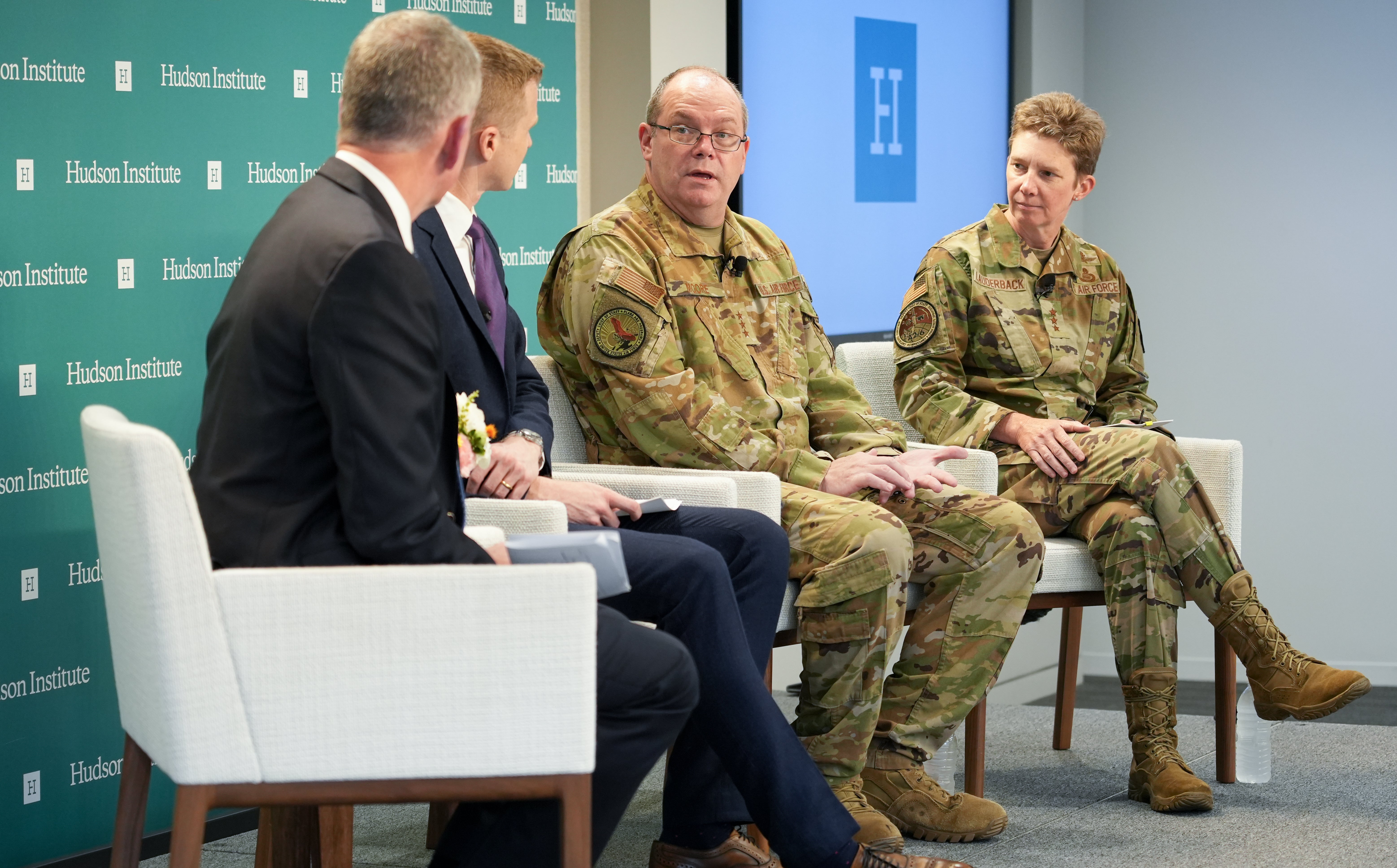 Lt. Gen. Richard Moore Jr. and Lt. Gen. Leah Lauderback spoke about the ...