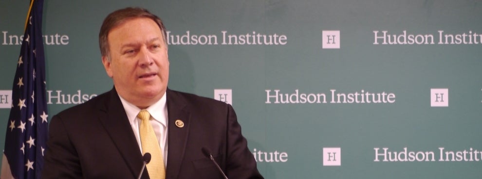 Hudson Institute Congratulates Congressman Mike Pompeo's Selection for ...