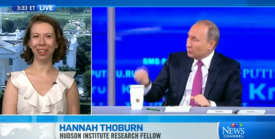 Hannah Thoburn Discusses Vladimir Putin's Annual Call-In Show | Hudson ...