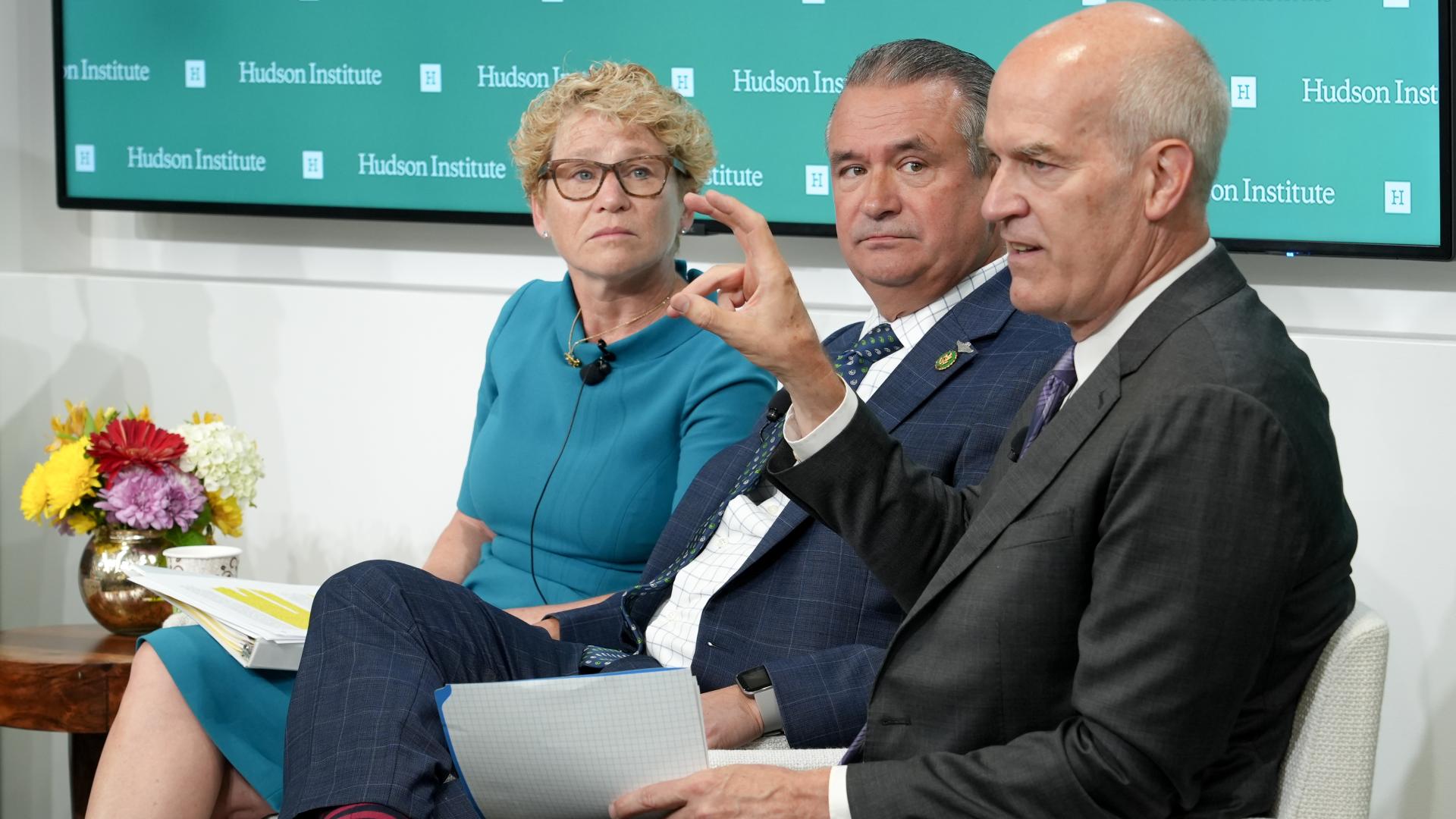 Representatives Don Bacon, Rick Larsen, and Chrissy Houlahan dicussed ...