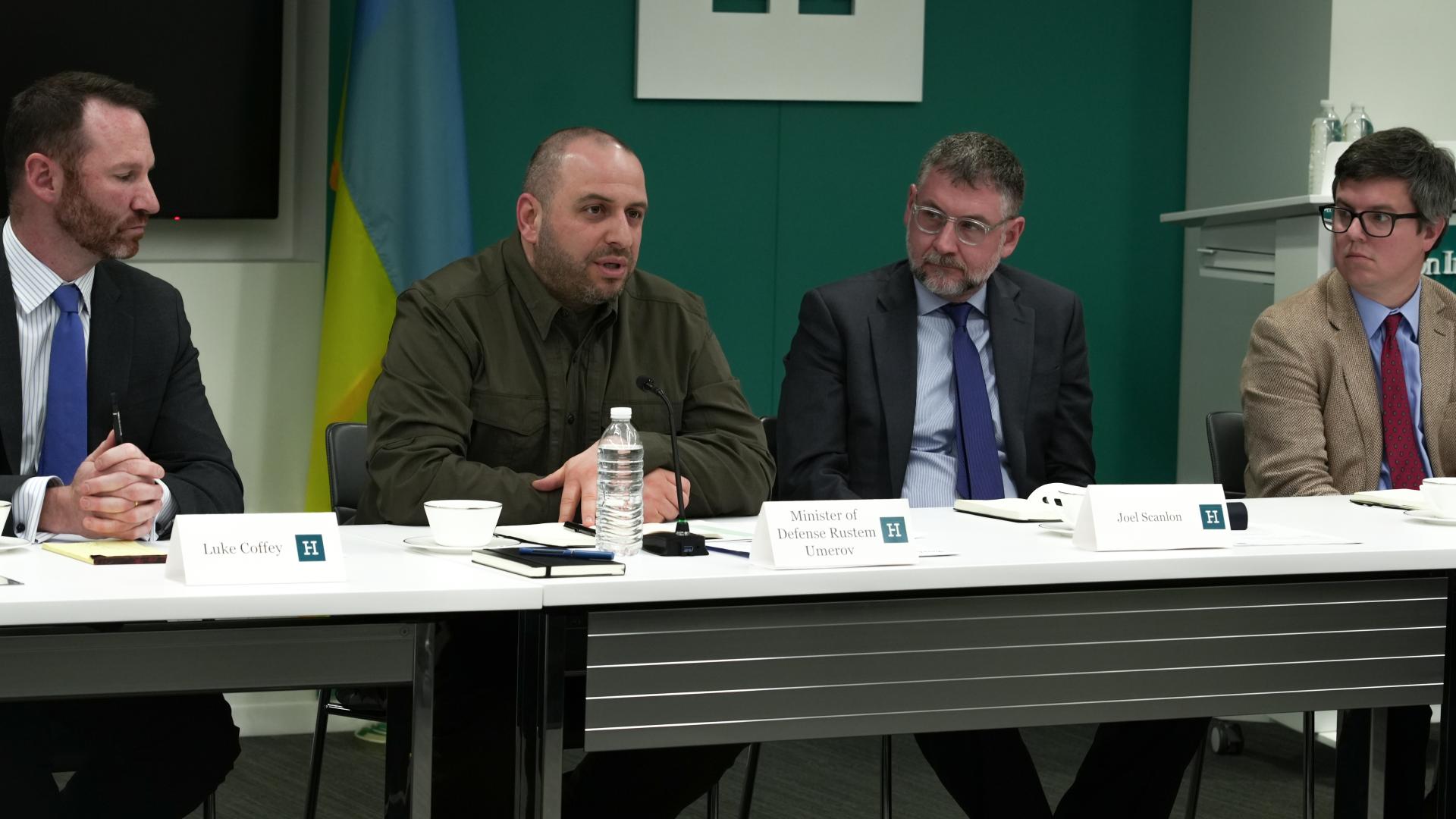 Hudson was honored to host Ukrainian Defense Minister Rustem Umerov for ...