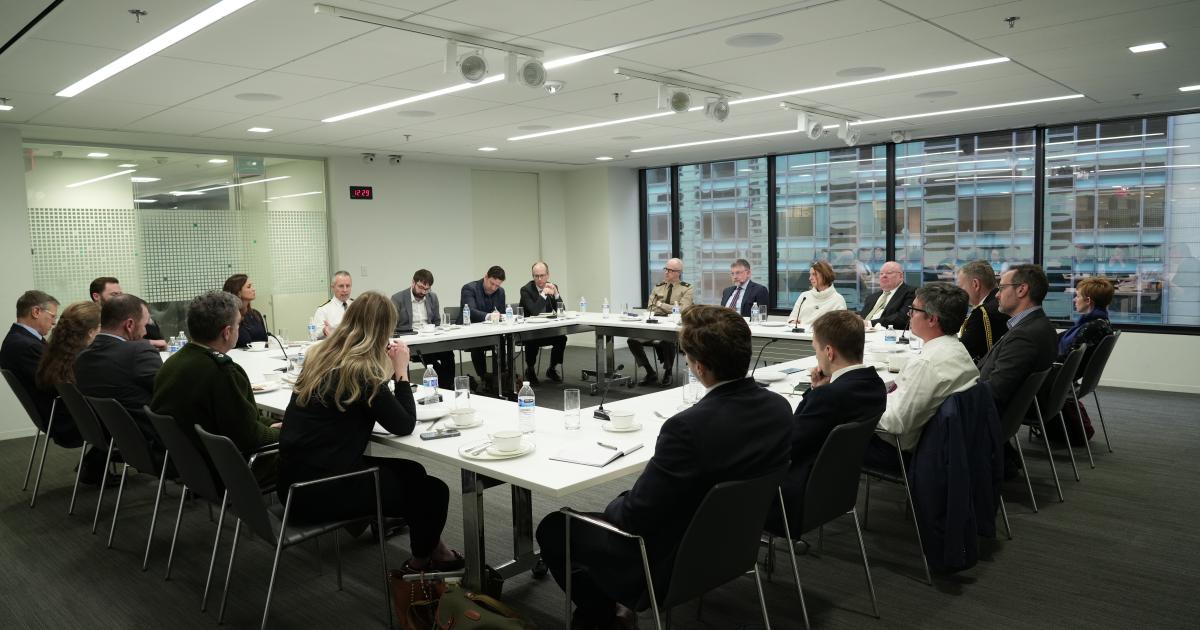 Peter Rough hosted Admiral Sir Keith Blount, NATO’s deputy supreme ...
