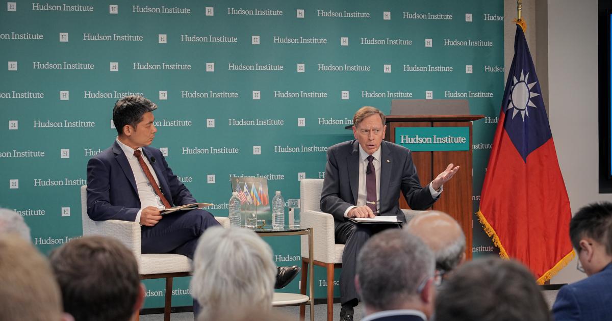 David Petraeus joined Jason Hsu to discuss how the US and Taiwan can ...