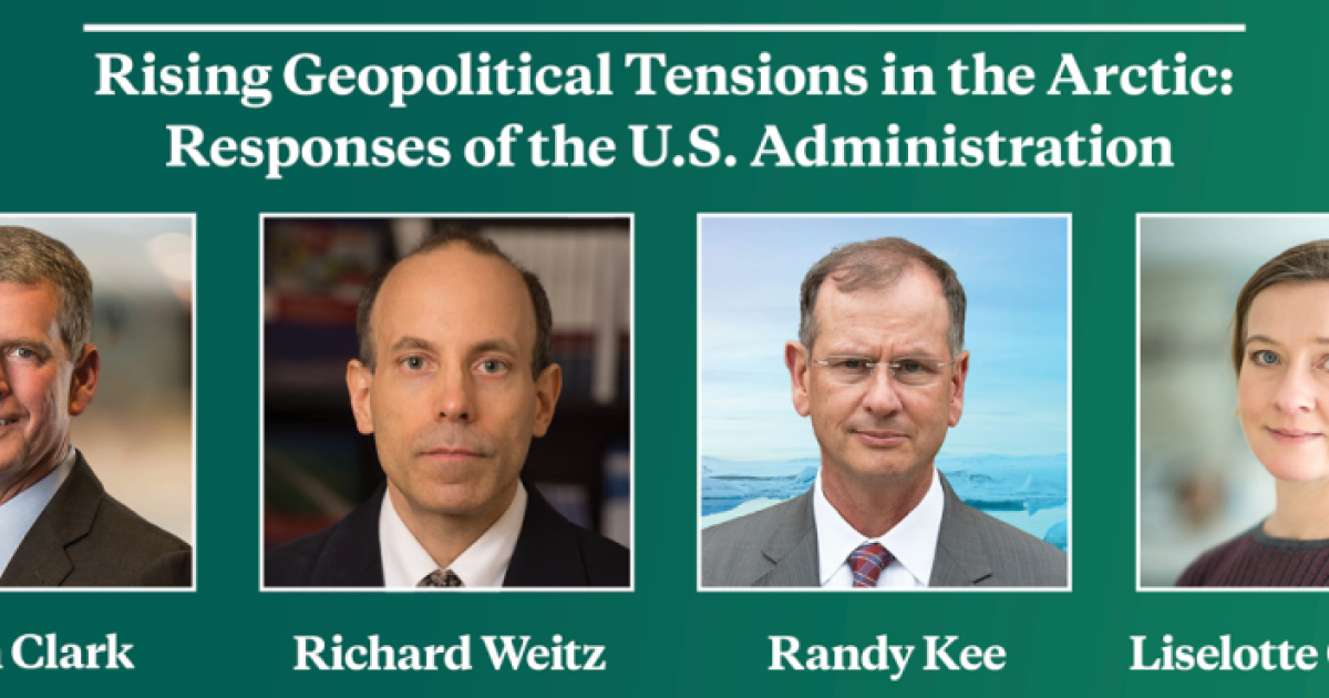 Video Event | Rising Geopolitical Tensions in the Arctic: Responses of ...