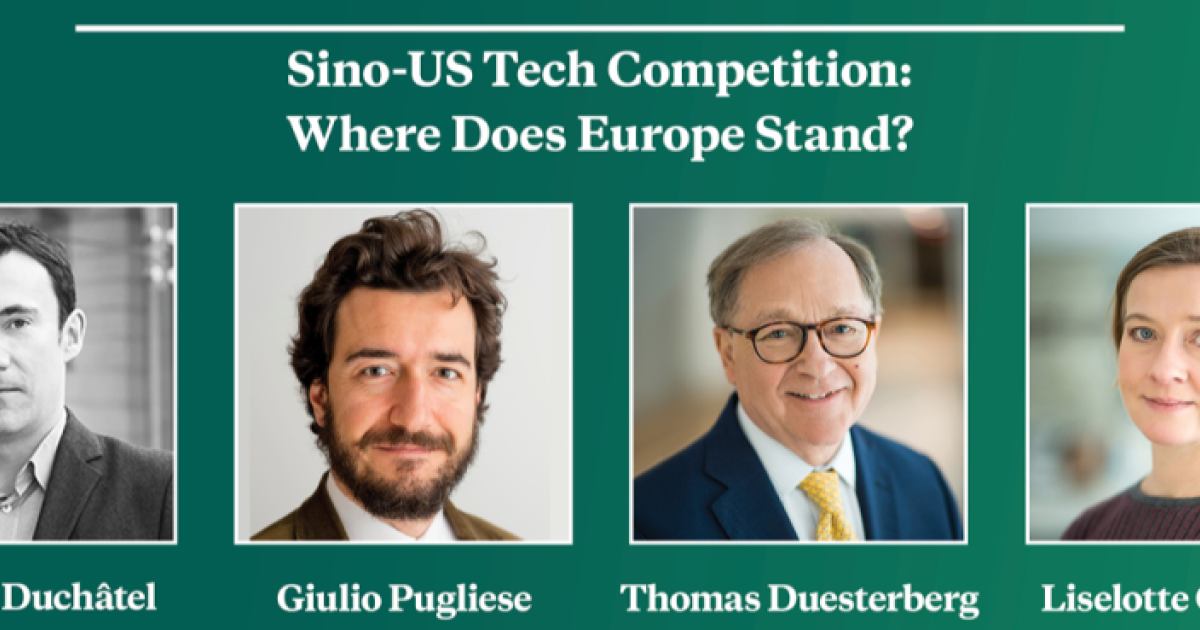 Virtual Event | Sino-US Tech Competition: Where Does Europe Stand ...