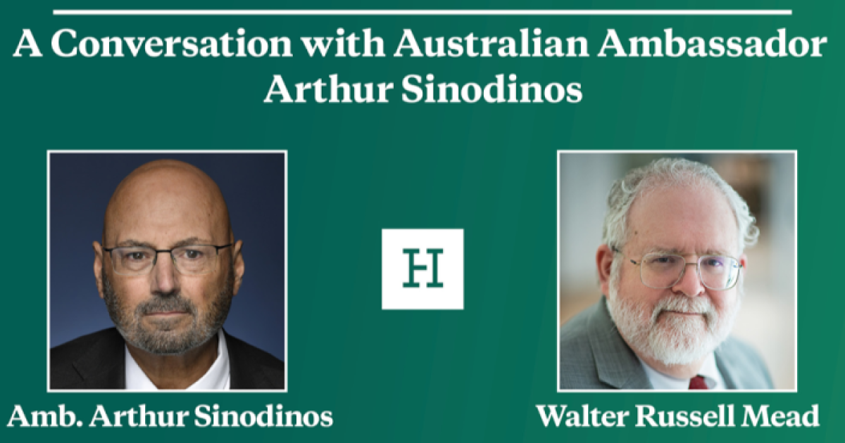Virtual Event | A Conversation with Australian Ambassador Arthur ...