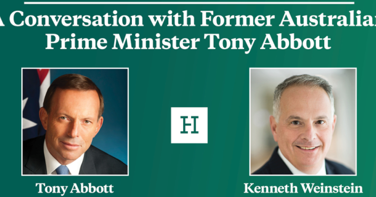 Virtual Event | A Conversation with Former Australian Prime Minister ...